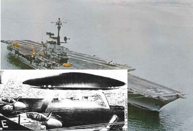 US Navy Photo of Alien UFO landing on Aircraft Carrier is Genuine ...